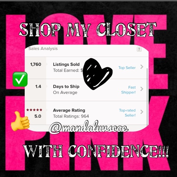 PINK Victoria's Secret | Tops | Vs Pink Shop My Closet With Confidence ...